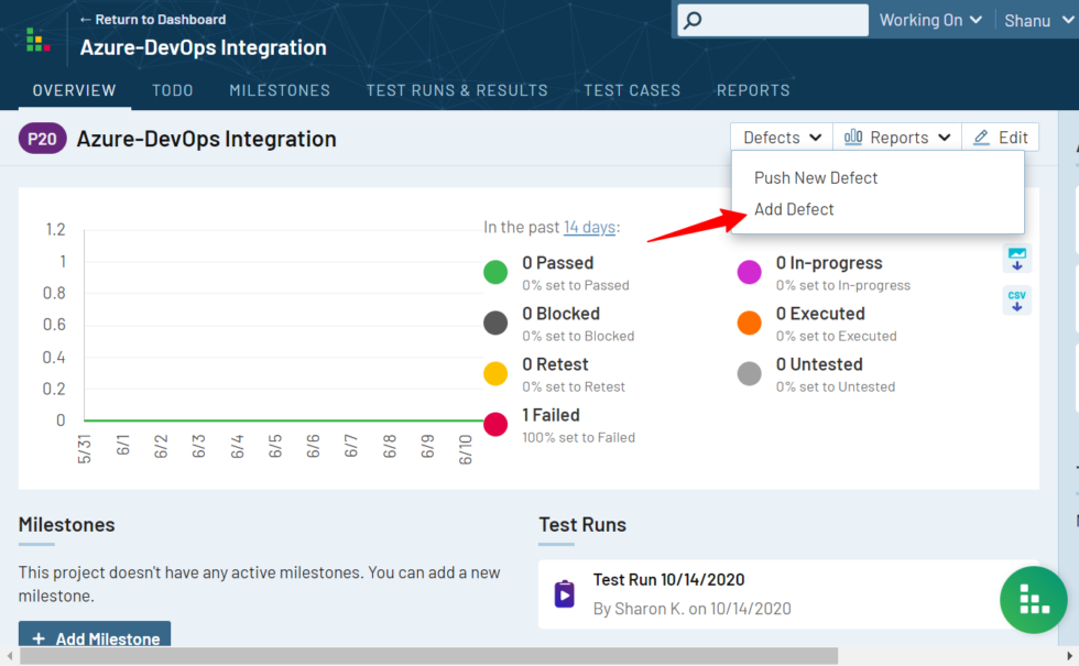 Integrate with Azure DevOps - TestRail ドキュメント (v7.5.3)